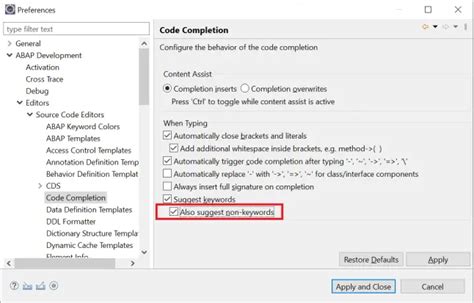 Exploring Abap Editor 2 The Code Completion Sapgui And Eclipse