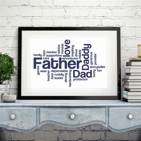 Personalised Word Cloud Print Spin Collective