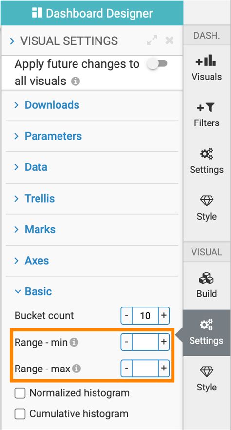 specifying data range