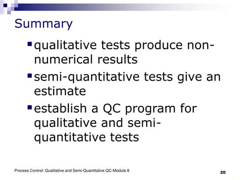 Ppt Process Control Q Uality Control Of Qualitative And Semi