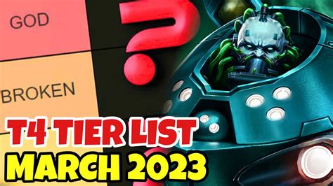 Best T4 Meta Tier List March 2023 L Marvel Future Fight Youtube