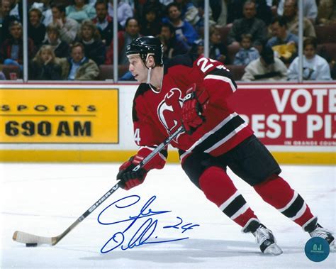 Autographed Lyle Odelein 8x10 New Jersey Devils Photo Main Line Autographs