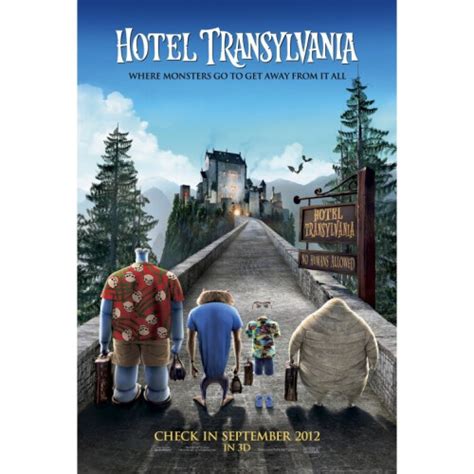 Hotel Transylvania Poster Double Sided Advance 2012 Original Cinema