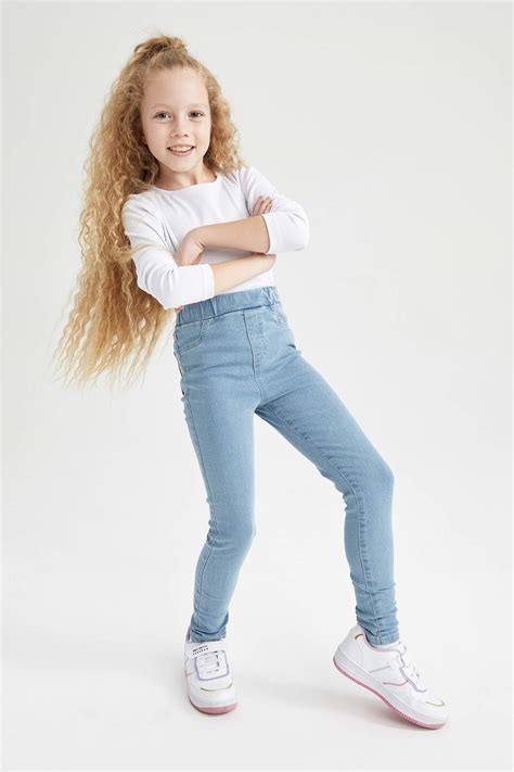 Denim Skinny Jeans For Girls