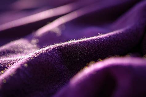 Purple Fabric With A Fuzzy Texture Premium Ai Generated Image