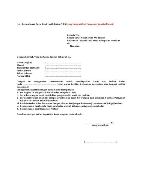Update Form Permohonan Sipb Pdf