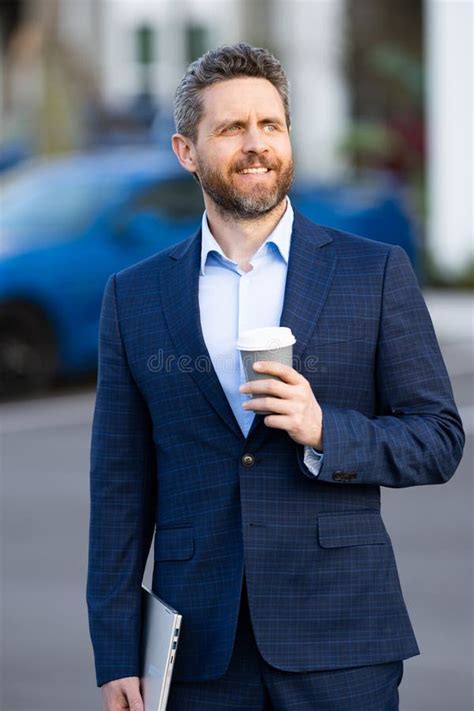 Business Man Portrait Confident Ceo Outdoor Portrait Of Elegant Ceo