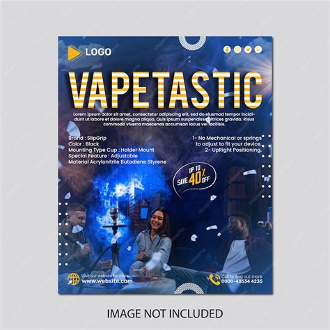 Premium Psd Realistic Electronic Vape Poster Electronic Vape With