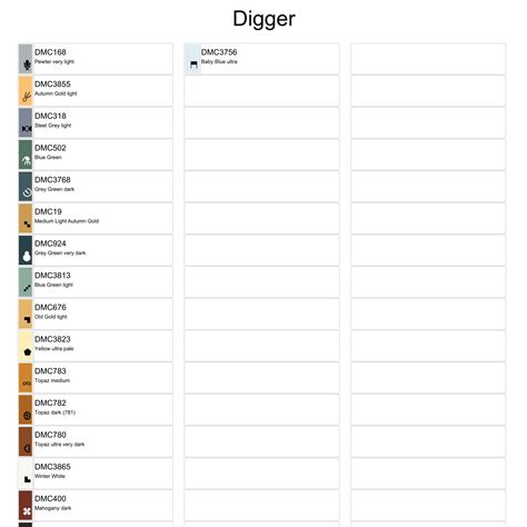 Digger Cross Stitch Pattern Digger Construction Vehicle Pdf Cross