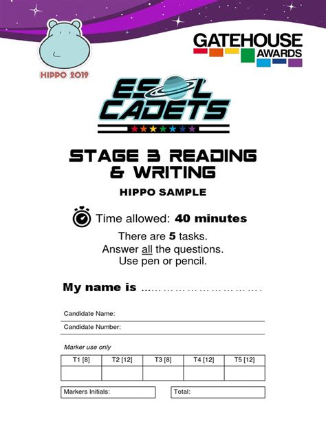 Hippo Sample Test Pdf