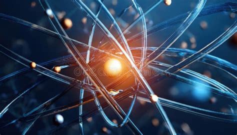 Firefly Structure Of An Atom Demonstrating Intricate Atomic