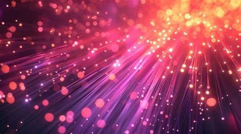 Premium Photo Glowing Fiber Optics Abstract Tech Visuals