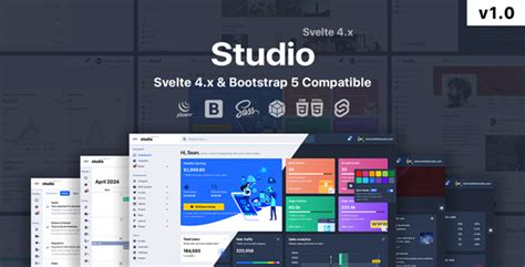 Studio Svelte Html Admin Template Graphicfort