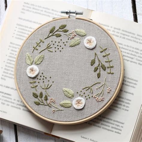 Blueprints How To Woven Rose Bouquet Hand Embroidery Pattern Design