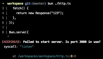 Bun Serve EADDRINUSE Is Not Thrown When Running With Hot Issue Oven Sh Bun GitHub