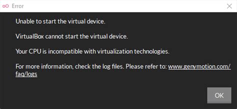 Genymotion Randomly Stopped Working Stack Overflow