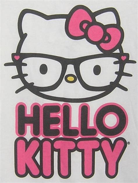 Hello Kitty Nerd Glasses Wallpaper