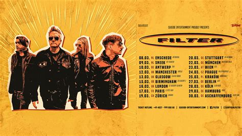 Filter Europatour Für 2024 Angekündigt Rockhard