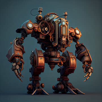 Steampunk Robot Concept