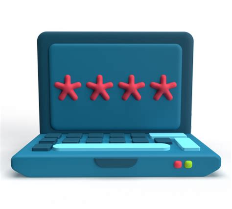 5831 Password System 3d Illustrations Free Download In Png Blend