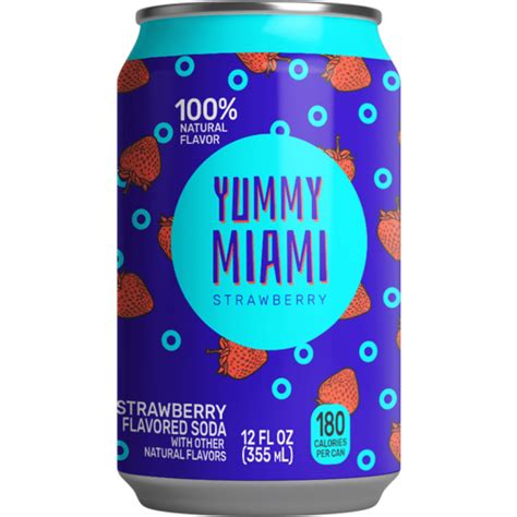 Yummy Miami Strawberry 12x355ml Pacific Candy Wholesale