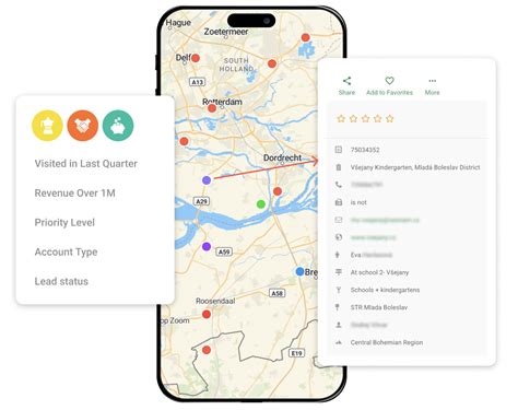 map my customers customer locations sales territories
