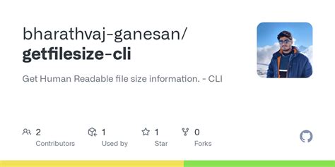 Github Bharathvaj Ganesangetfilesize Cli Get Human Readable File