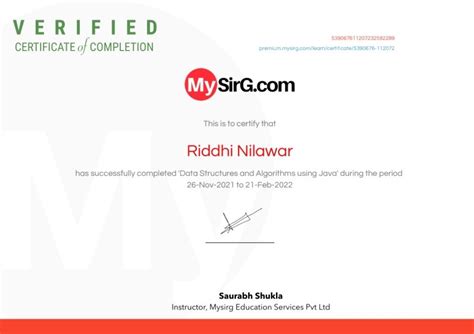 Riddhi Nilawarsheher On Linkedin Datastructures Algorithms Java