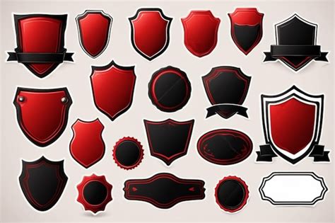 Premium Photo Vector Red Banner Sticker