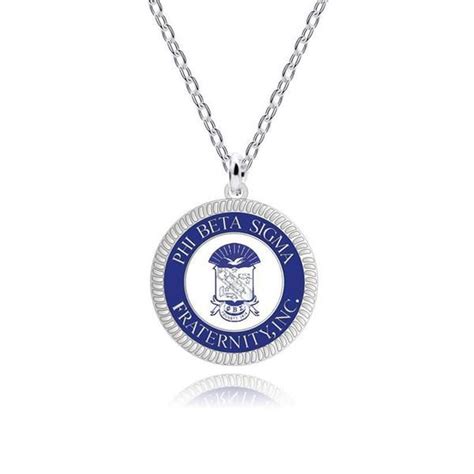 Phi Beta Sigma Chain Pendant Unique Greek Store Phi Beta Sigma