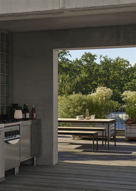 Andtradition Ville Av26 Table 220 X 90 Cm Teak Warm Black Finnish