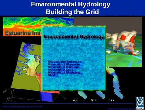 Ppt National Computational Science Environmental Hydrology Building The Grid Environmental