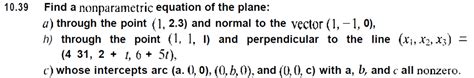 Solved Find A Nonparametric Equation Of The Plane A Chegg