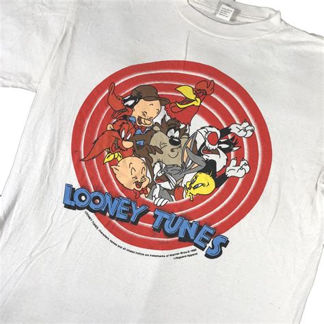 Vintage Looney Tunes Logo T Shirt
