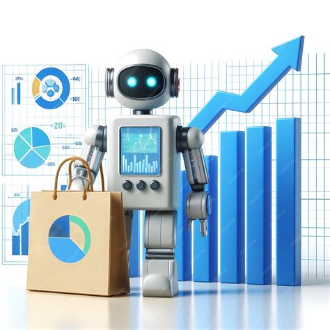 3d Ai Robot Icon With Marketing Chart Symbolizing Integration Of Ai In Marketing Analytics Ideal