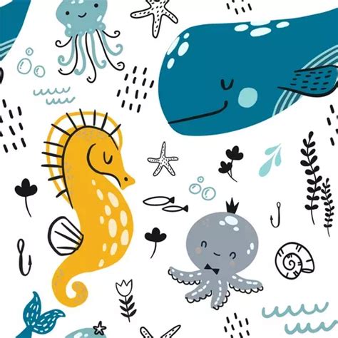 Seashell Seamless Pattern Vector Image On Vectorstock Artofit