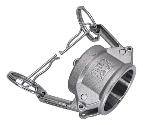 Engate Camlock Inox 316 Tipo Dc Tampão 1 Polegada