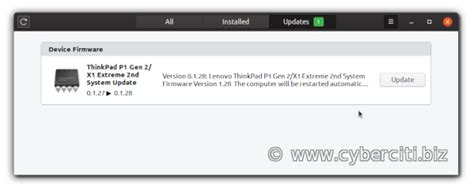 Thinkpad Update Firmware On Linux X Extreme P Gen NixCraft