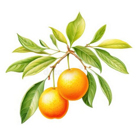 Watercolor Kumquat Stock Illustration Illustration Of Brush 328686711
