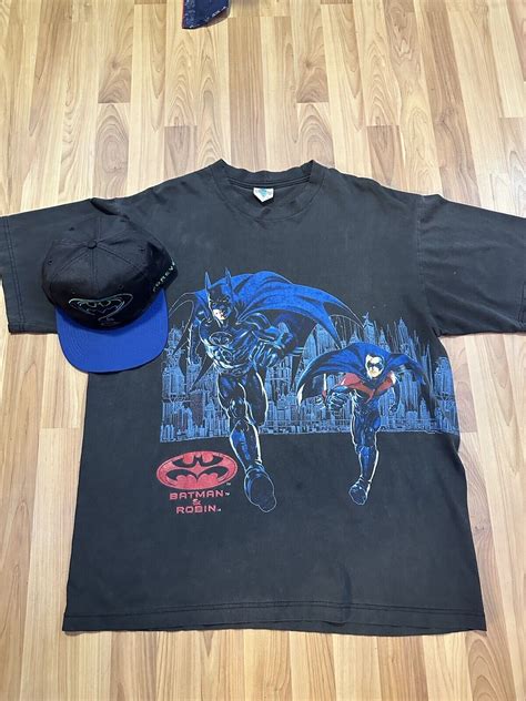 Batman Robin Mr Freeze Vintage Shirt 1997 Rap Band Te Gem