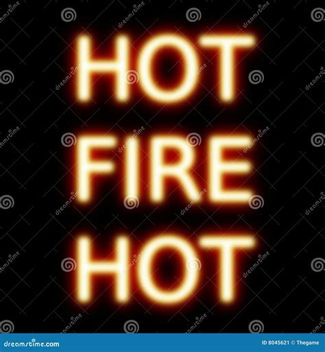 Fire Hot Stock Illustration Illustration Of Word Words 8045621