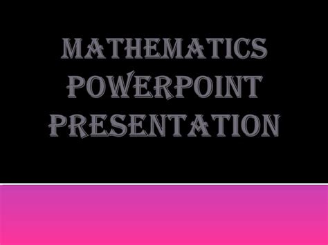 Mathematics Ppt On Trigonometry Ppt