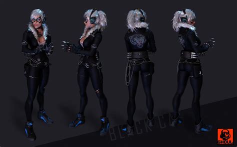 Blackcat Full Body Black Cat Marvel Black Cat Black Cat Outfit