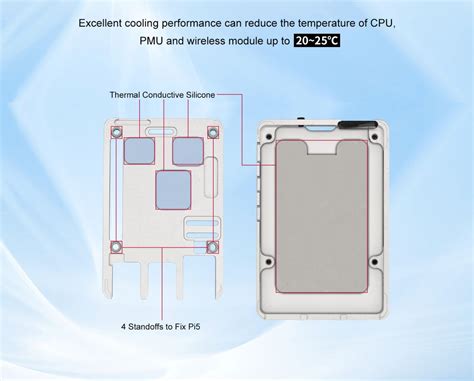 Full Aluminum Passive Cooling Close Case For Raspberry Pi 5