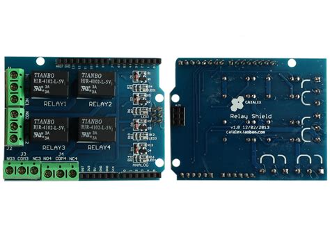 Relé Shield 5v 3a Relay Shield 4 Canais V10 Usinainfo