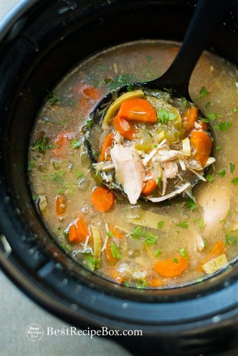 Favorite Slow Cooker Chicken Vegetable Soup Recipe Thats Healthy