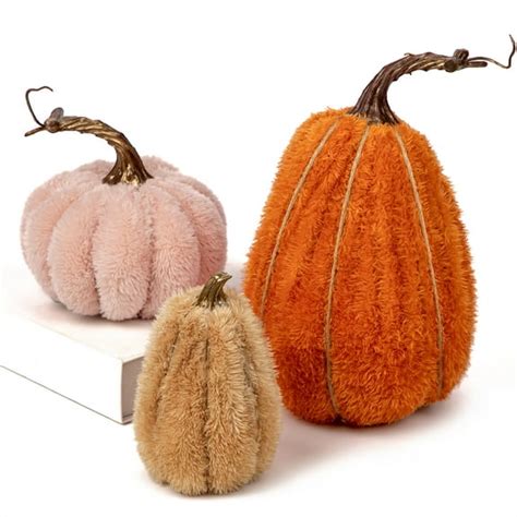 7 Pcs Assorted White Plastic Pumpkins For Decorating Artificial Foam Pumpkins For Fall Decor