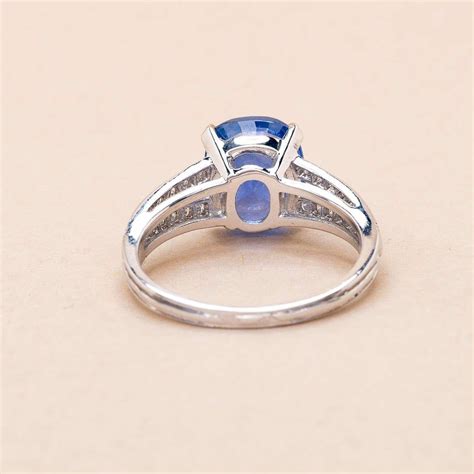 Gem Paris Certified 366 Carat Unheated Sapphire Ring For Sale At 1stdibs