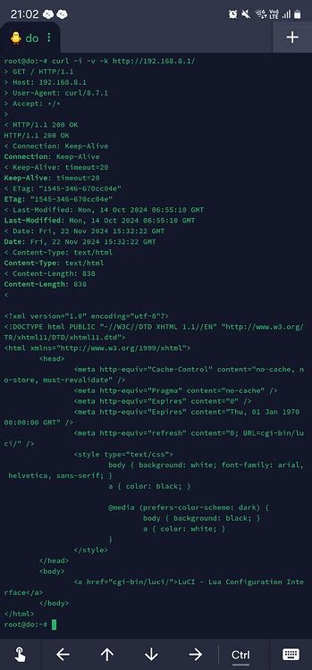 Original Admin Panel Is Forwarding To Luci Routers Glinet