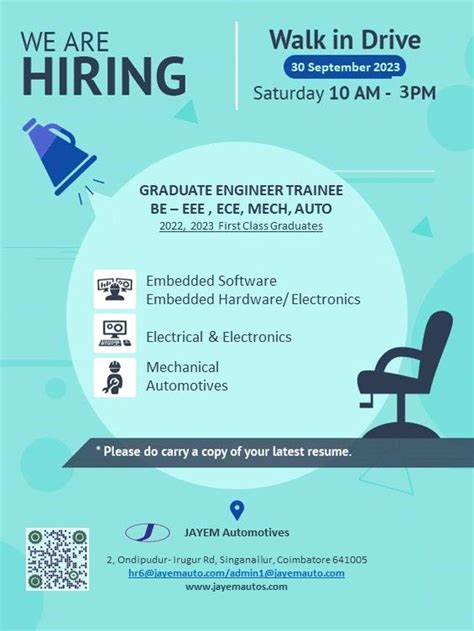 Jayem Automotives Pvt Ltd On Linkedin We Are Hiring 13 Comments
